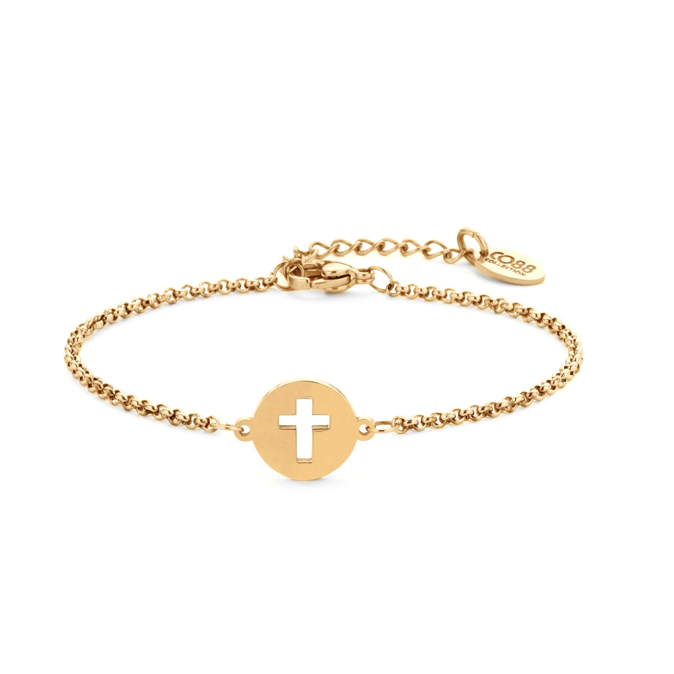 Chain Bracelet With Cross - CO88 Collection